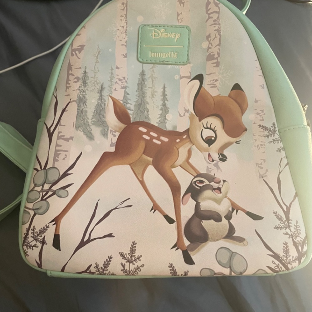 Loungefly Disney Bambi Snow Day Mini Backpack Bag Thu… - Gem